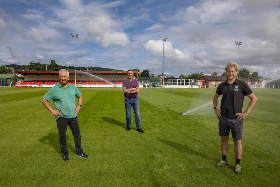 Denbigh's new-look pitch will feature on S4C as club hosts Caernarfon ...