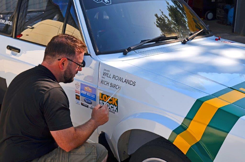 Denbigh duo take on Welsh rally legend - Lock Stock